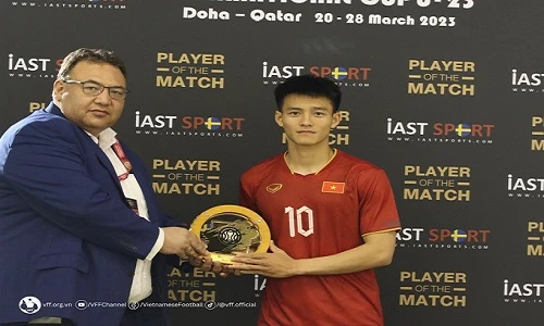 Tiền đạo U23 Việt Nam được vinh danh ở Doha Cup | Báo Tri thức và Cuộc ...