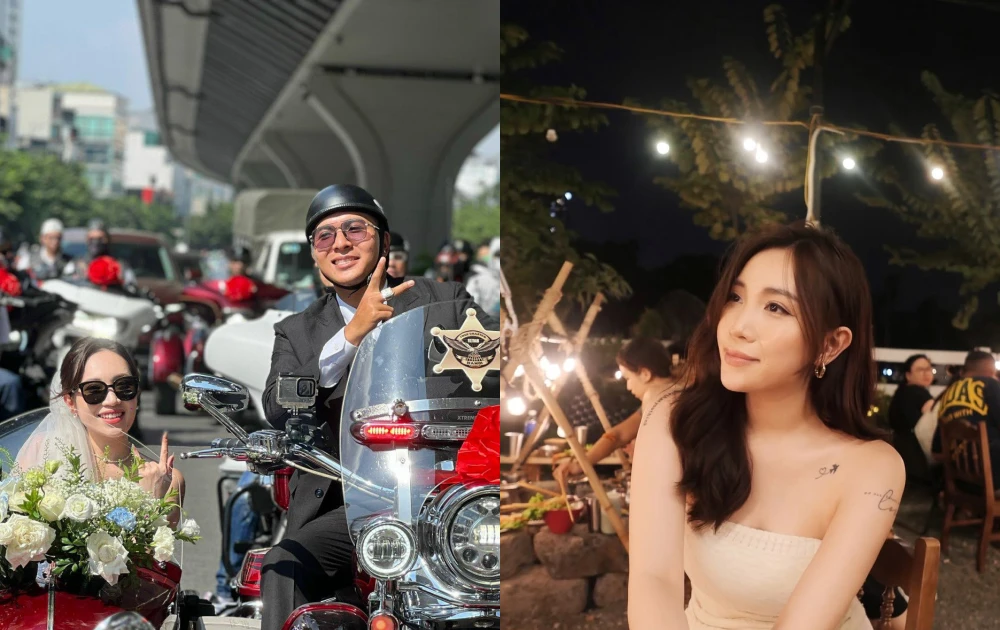 Cựu tiếp viên hàng không được rước dâu bằng dàn moto giờ ra sao? | Báo ...
