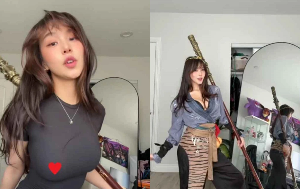 Không mặc "bảo hộ" cosplay Black: Myth Wukong, nữ coser gây bão | Báo ...