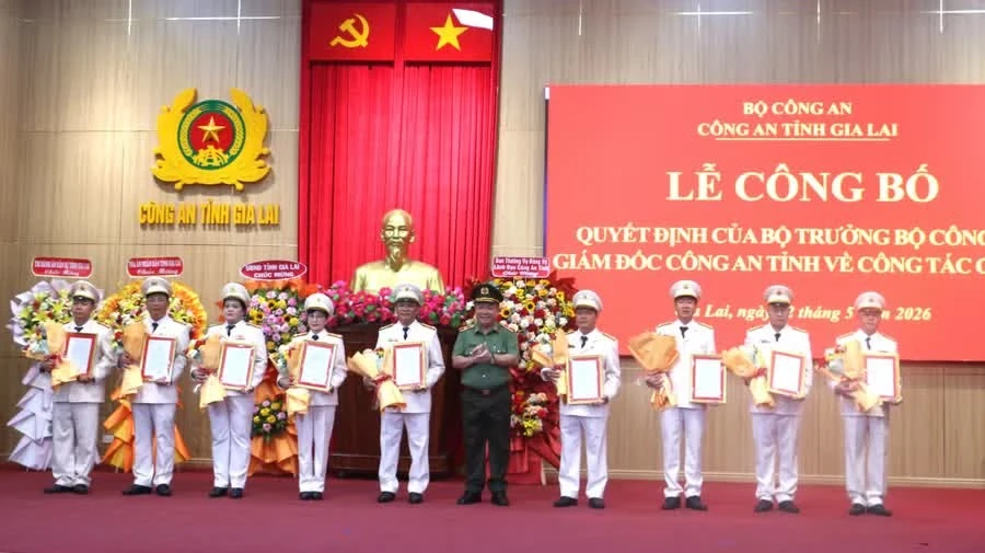 Bổ nhiệm Thủ trưởng Cơ quan cảnh sát điều tra Công an tỉnh Gia Lai
