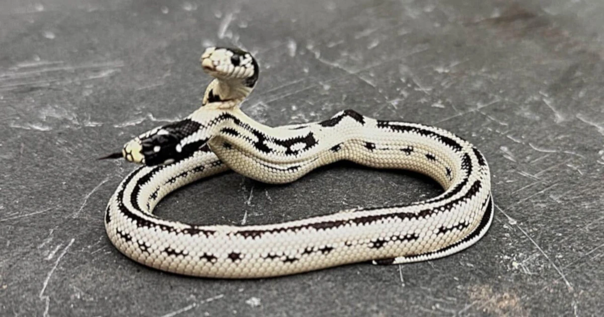 Rắn 2 đầu cực hiếm thình lình xuất hiện, dân ào ào tới xem | Báo Tri ...