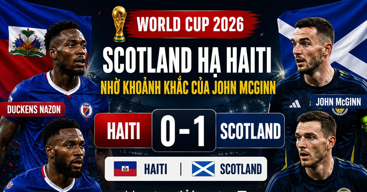 [INFOGRAPHIC] John McGinn ghi bàn, Scotland đánh bại Haiti tại World ...