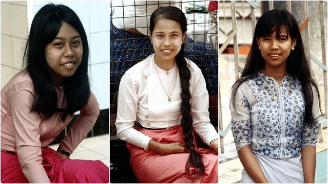 Vẻ đẹp hồn hậu của thiếu nữ Myanmar thập niên 1970 | Báo Tri thức và ...