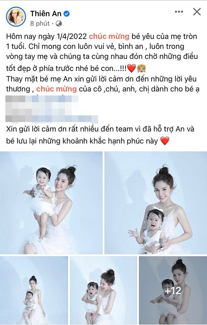 Con gái Jack và Thiên An đón sinh nhật 1 tuổi | Báo Tri thức và Cuộc ...